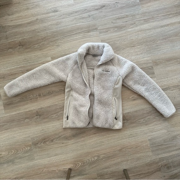 Columbia | Jackets & Coats | Columbia Cream Zip Up Sherpa Jacket | Poshmark